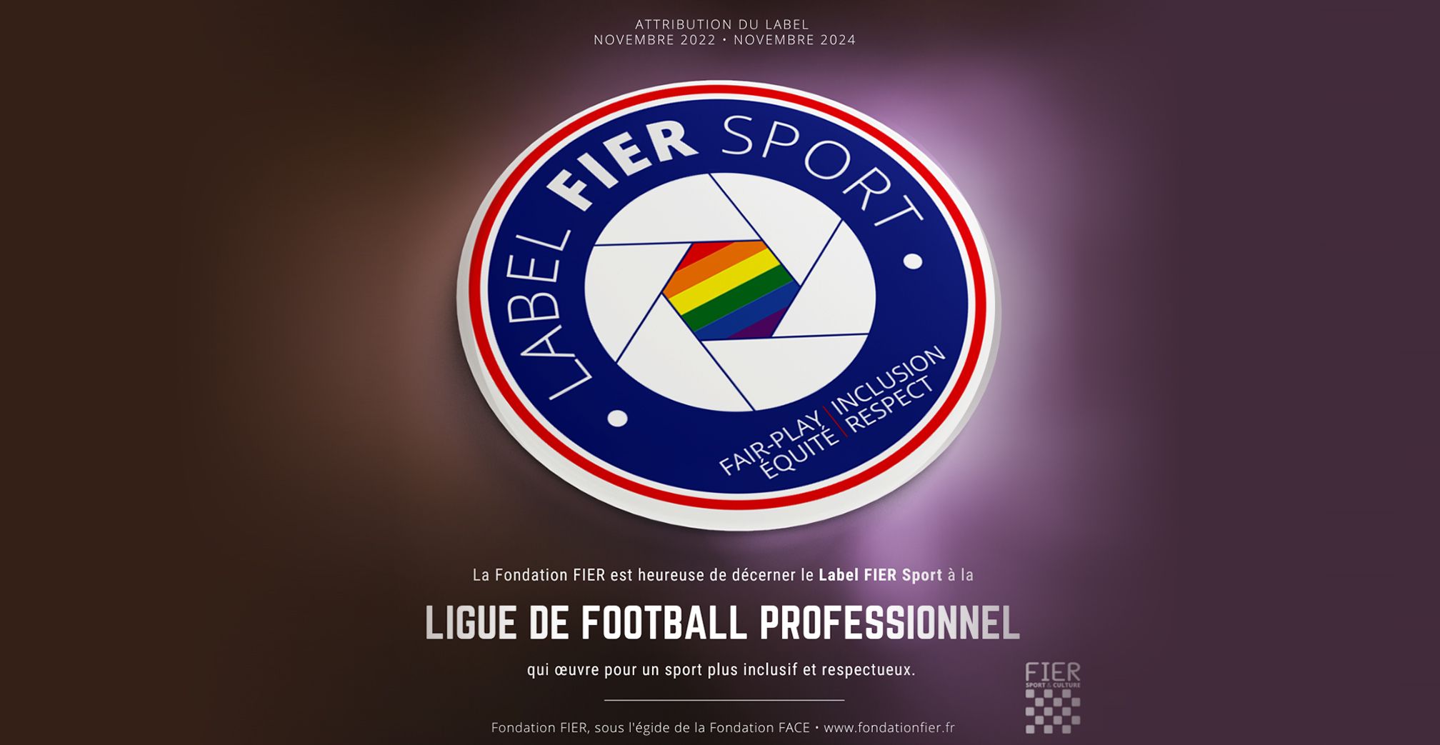 LA LFP OBTIENT LE LABEL FIER SPORT | LFP - Ligue de Football Professionnel
